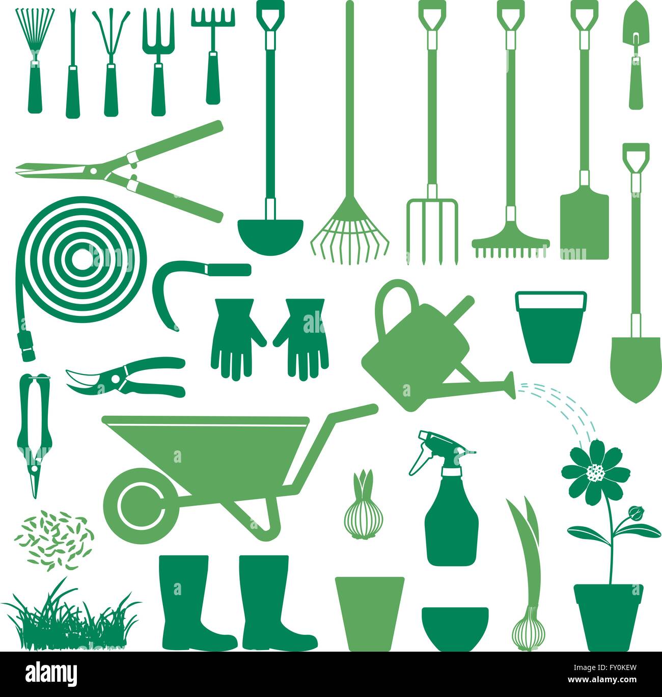 Gardening related vector icons 2 Stock Vector Image & Art - Alamy