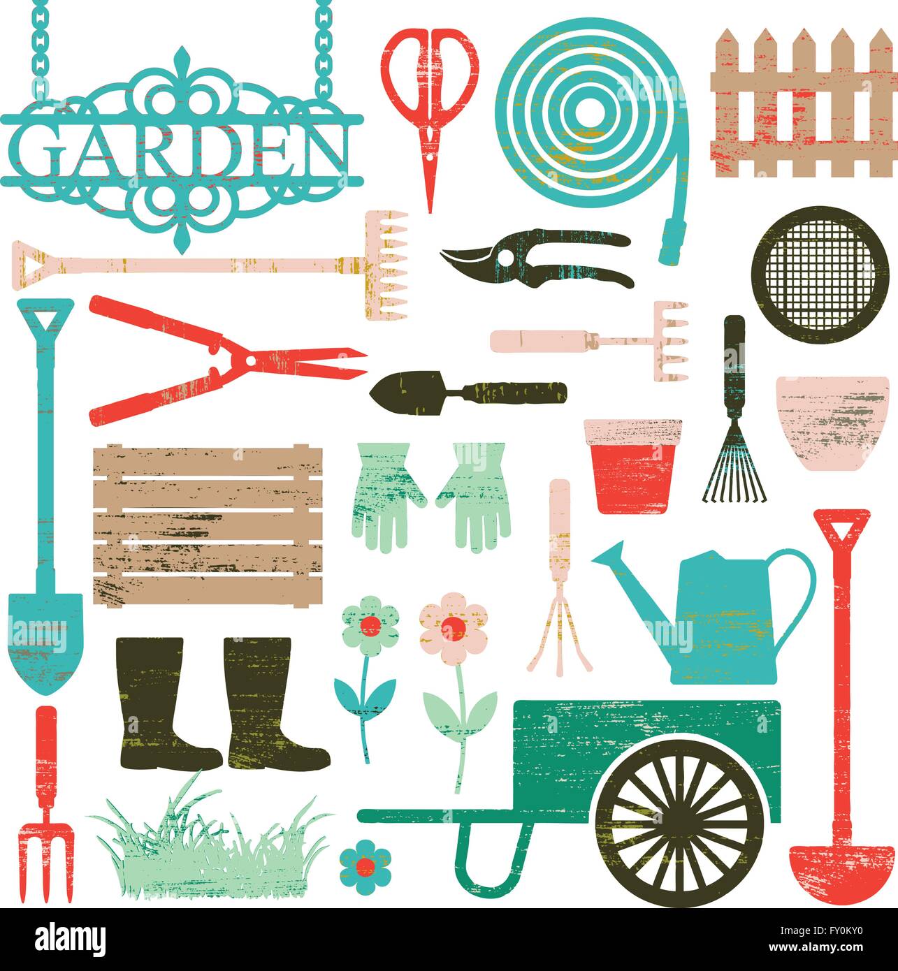 Icon gardening garden Stock Vector Images - Alamy