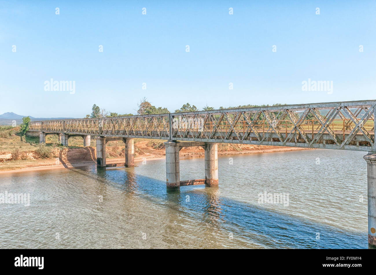 The old bridge over the Gamtoos River between Port Elizabeth and ...