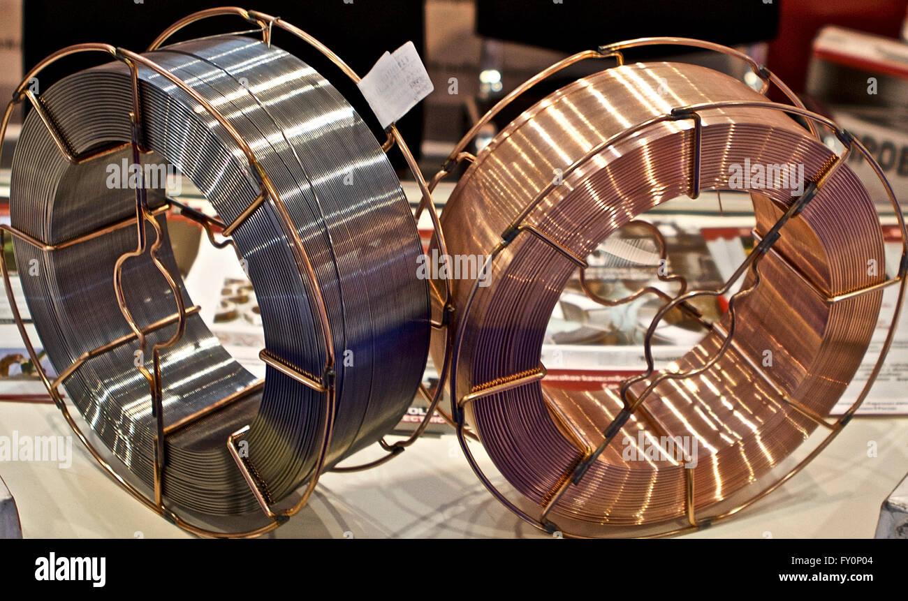 Coils with a special welding wire for various kinds of welding Stock ...