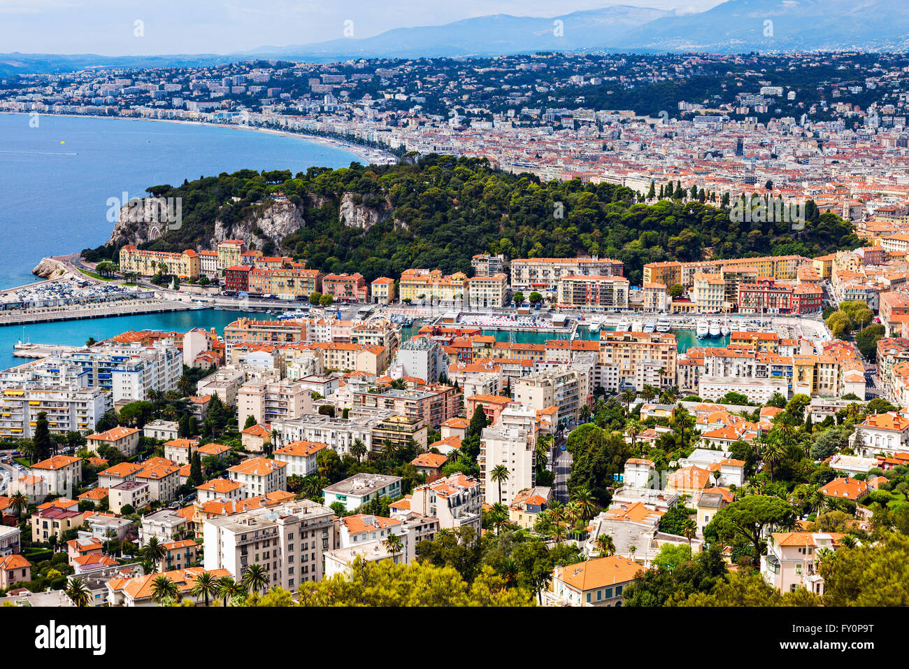 Nice panorama seen from Mt Boron Stock Photo - Alamy