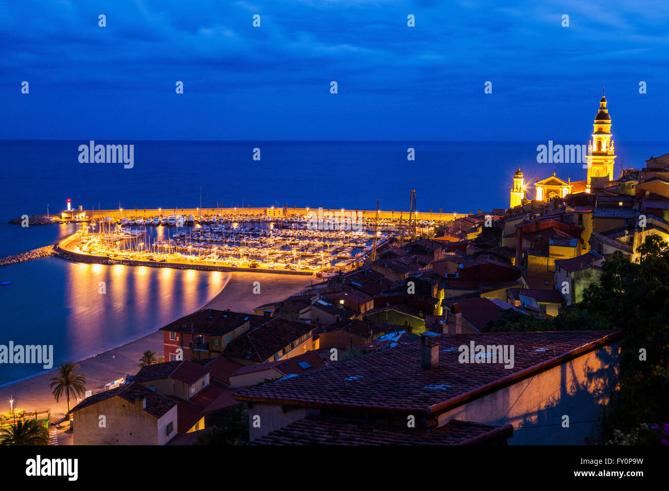 Saint Michel Basilica in Menton Stock Photo - Alamy