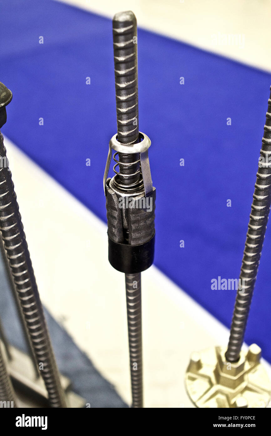 Industrial Connection elements rebar, metal and hardware Stock Photo ...