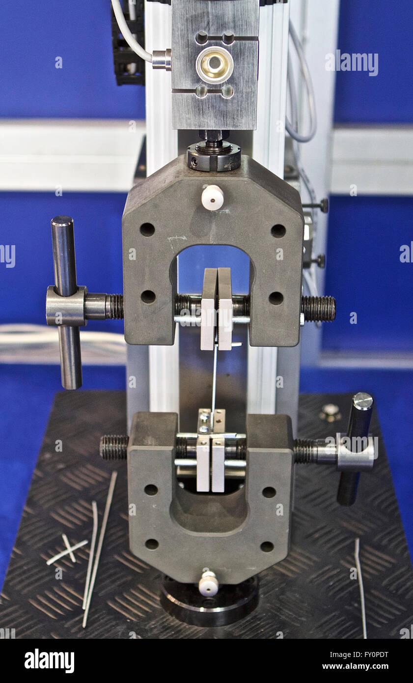 head of the testing machine for various materials Stock Photo - Alamy