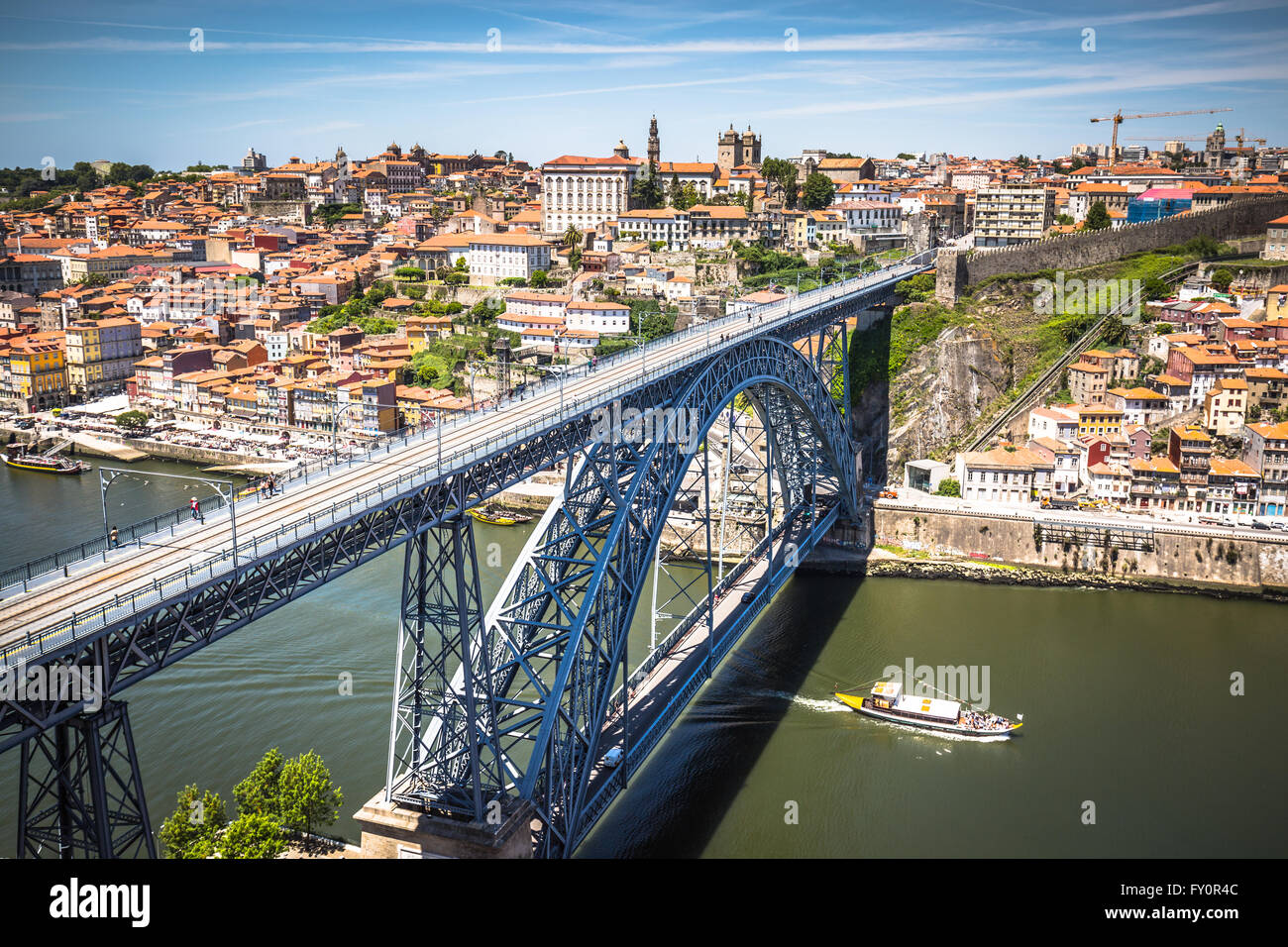 bridge Dom Louis, Porto, Portugal Stock Photo - Alamy