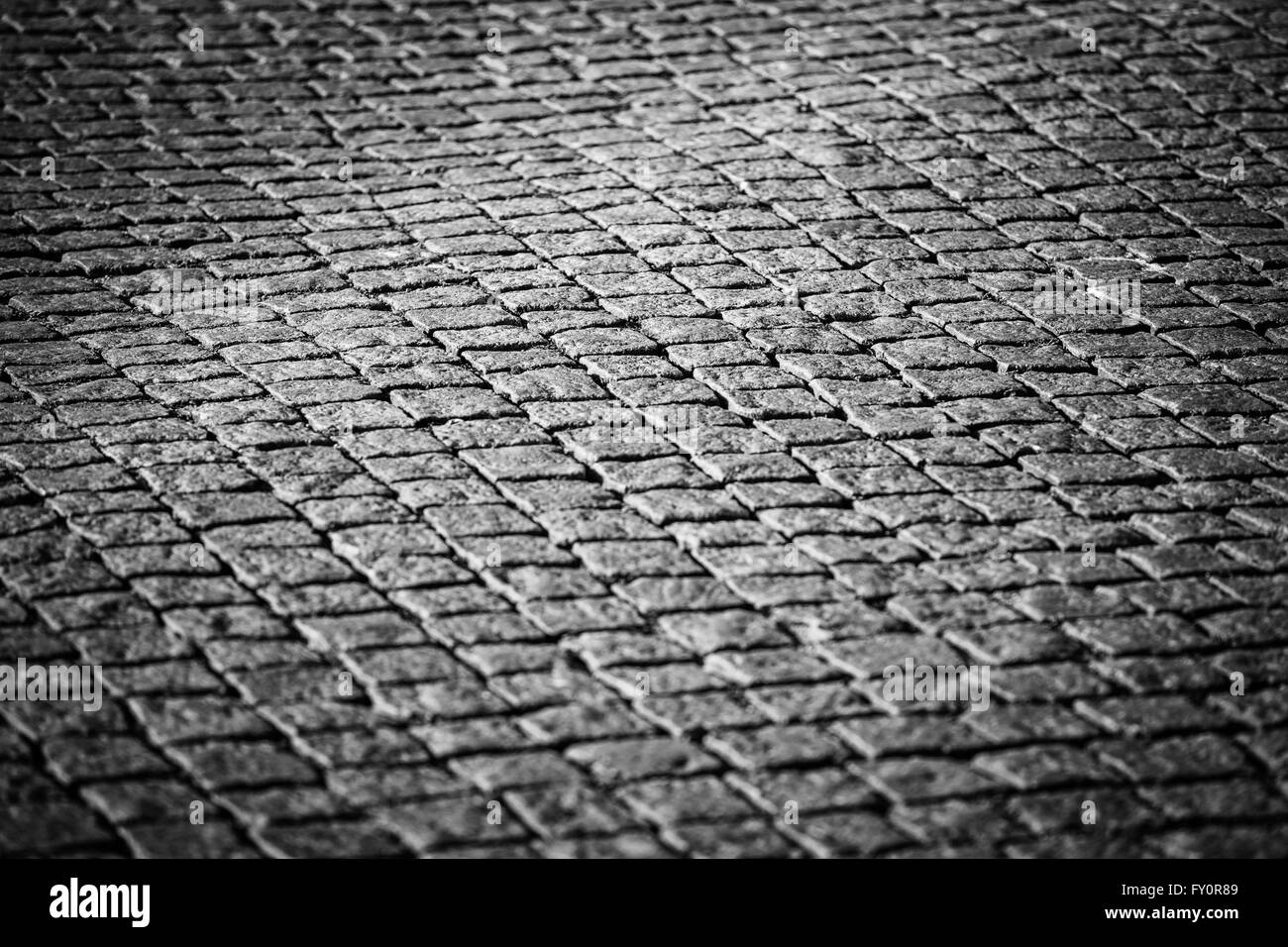 Stone blocks in the walkway -patterned paving tiles Stock Photo - Alamy