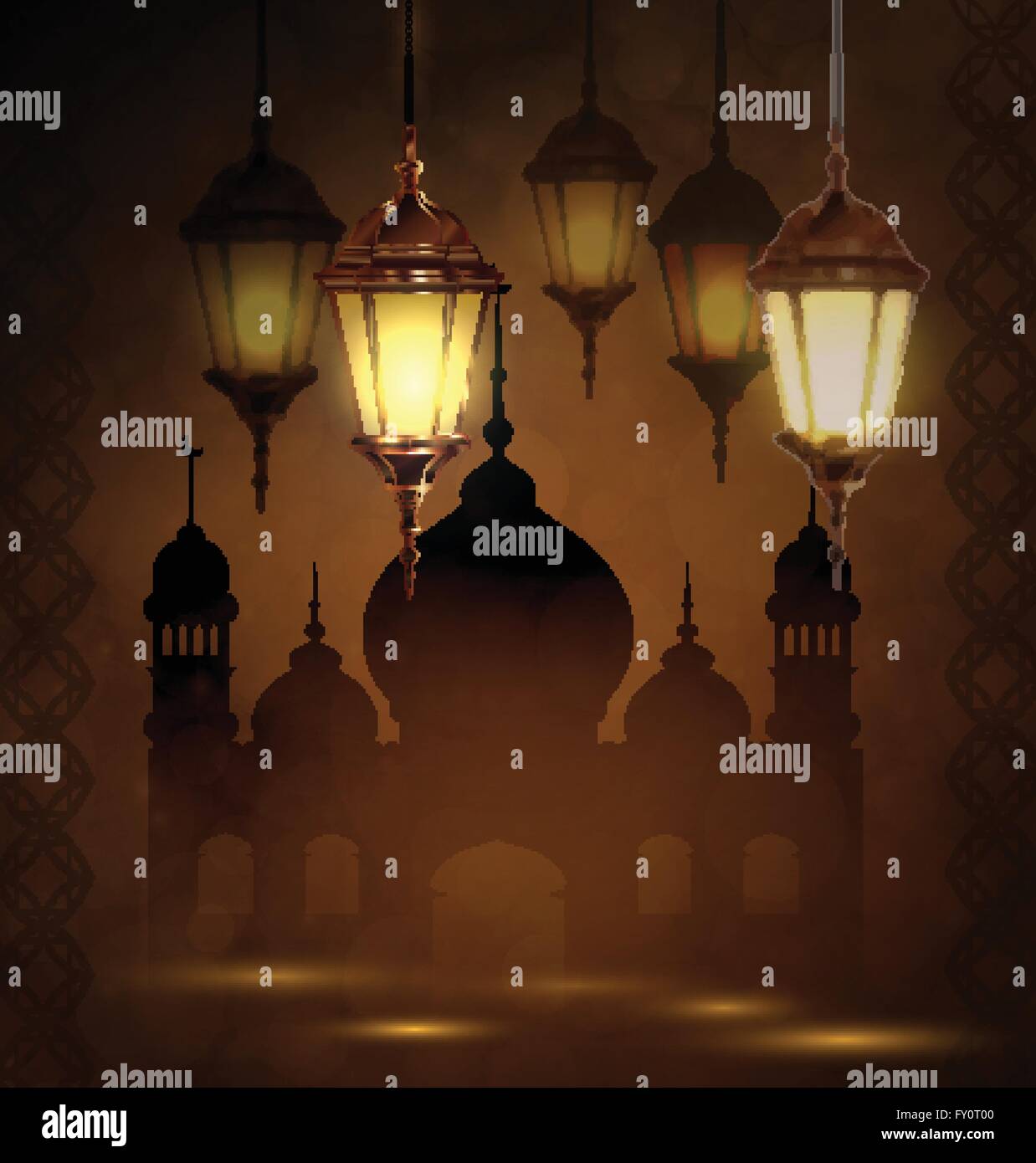 Intricate arabic lamps lights hi-res stock photography and images - Alamy