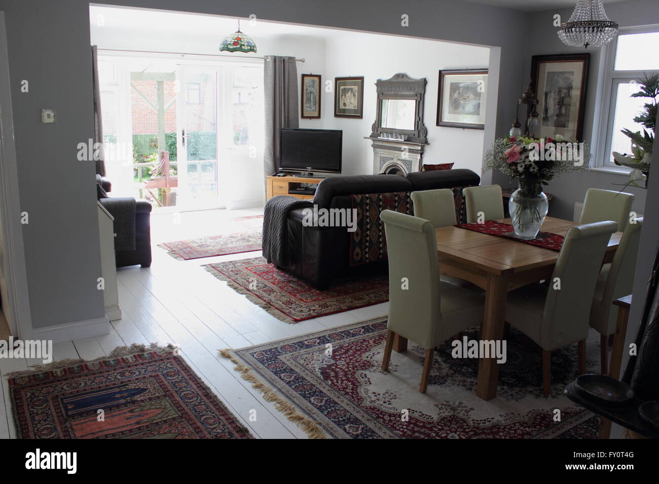 A modern contemporary living space Stock Photo - Alamy