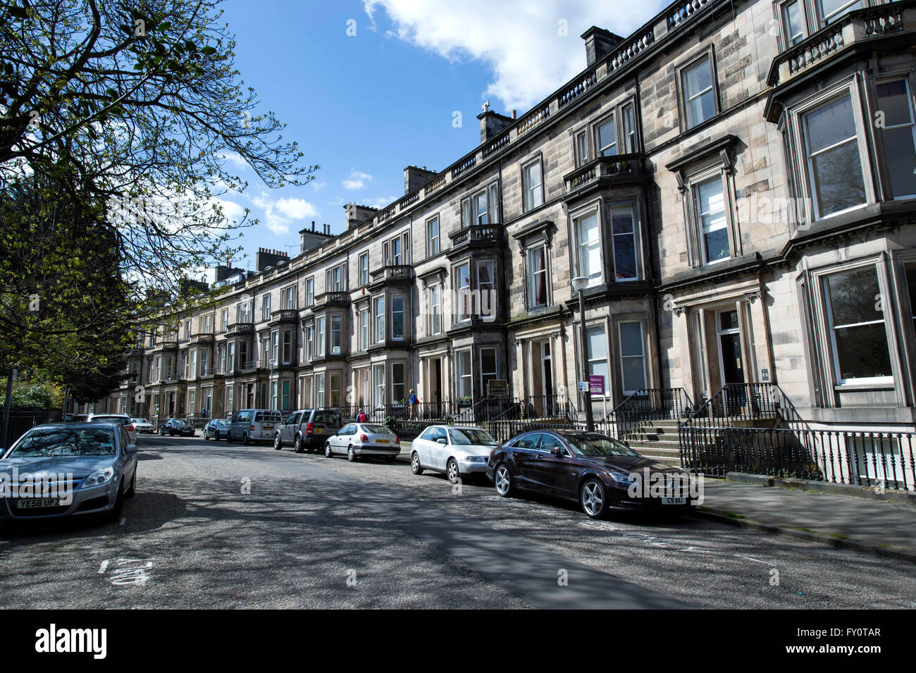 Grosvenor Crescent, Edinburgh's new town Stock Photo - Alamy