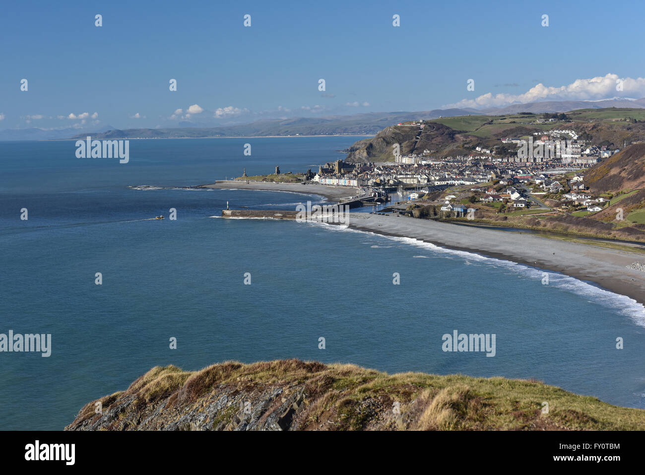 With views of beach aberystwyth hi-res stock photography and images - Alamy