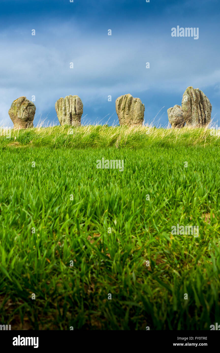 Stone circle monolith monoliths hi-res stock photography and images - Alamy