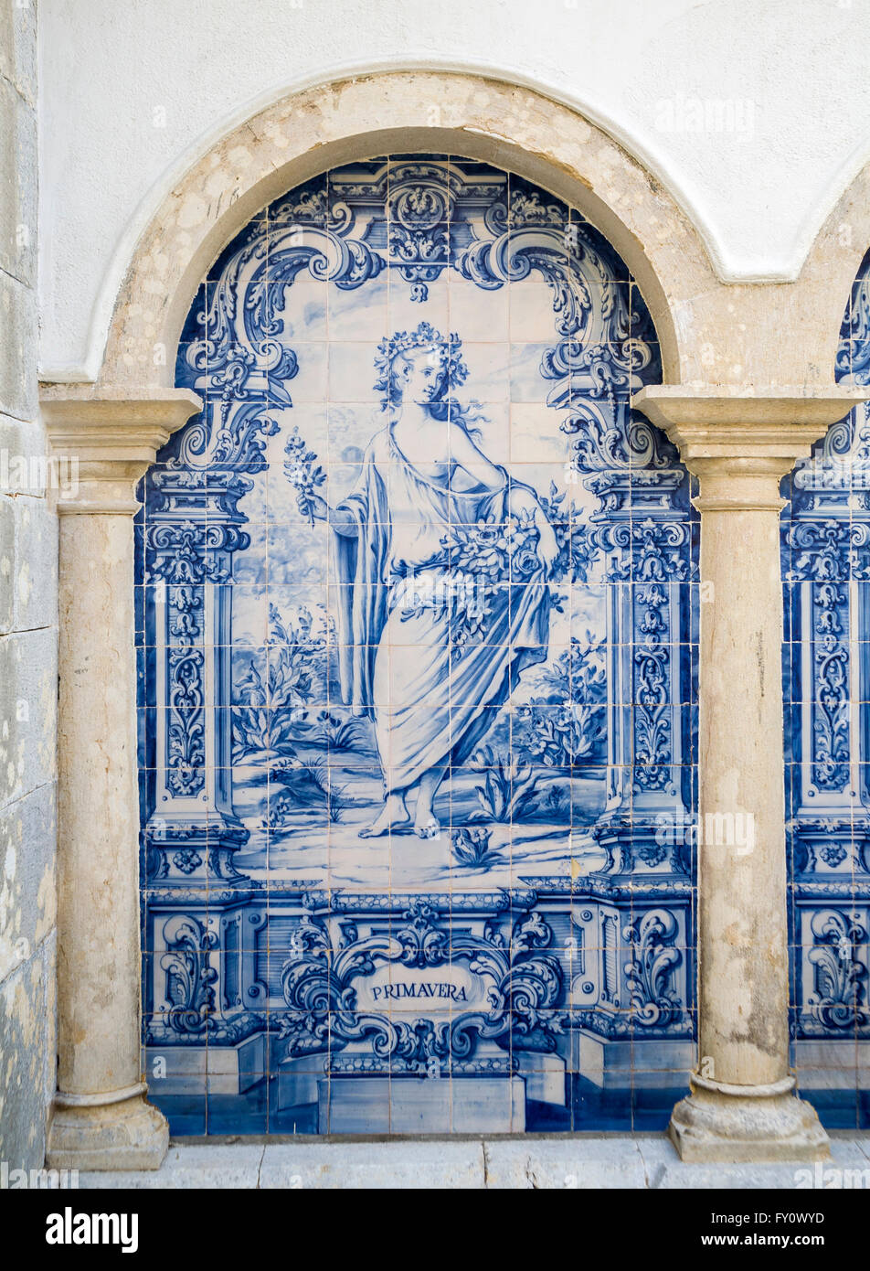 Sintra sightseeing: blue and white tiled picture (Primavera - spring ...