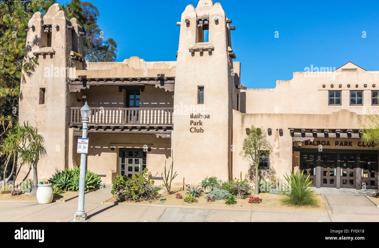 balboa park club building Stock Photo - Alamy