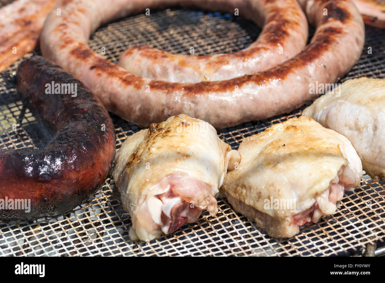 Barbecue Party in spring Stock Photo - Alamy