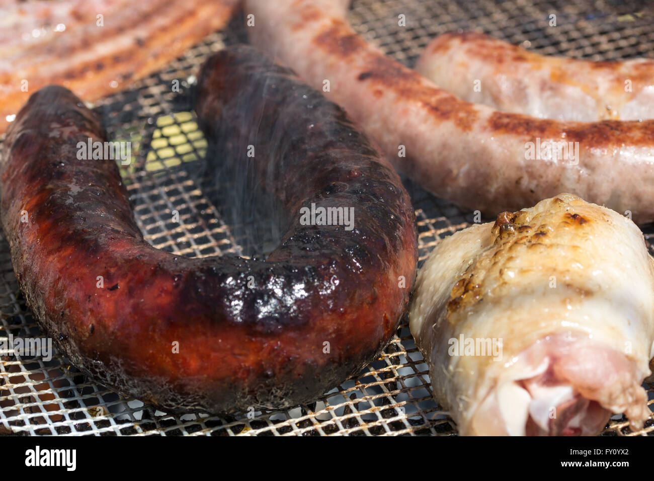 Barbecue Party in spring Stock Photo - Alamy