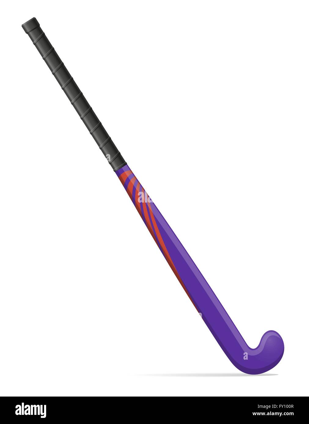 Field Hockey Stick Vector Illustration Isolated On White Background
