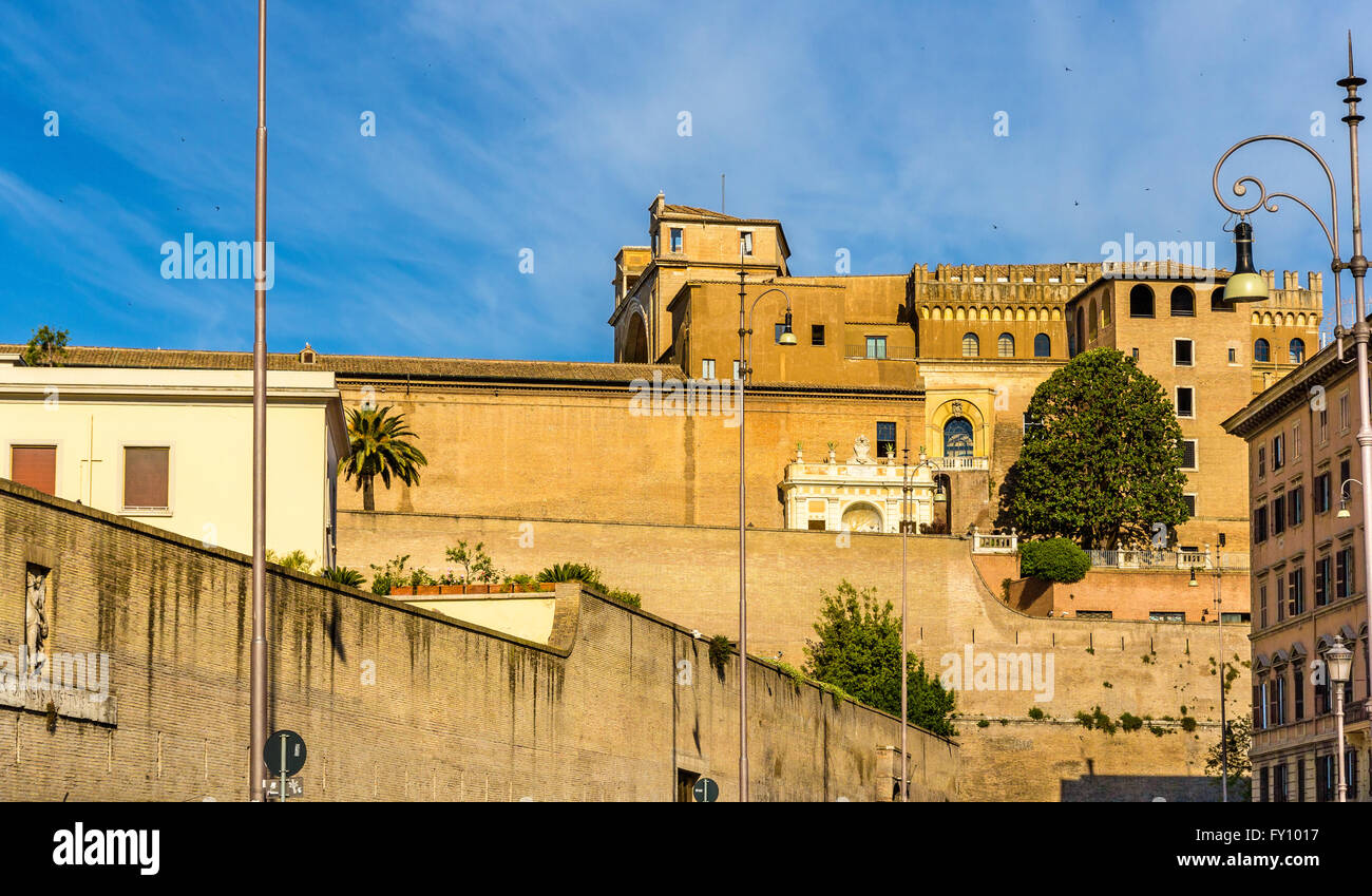 City walls of Vatican, Rome Stock Photo - Alamy