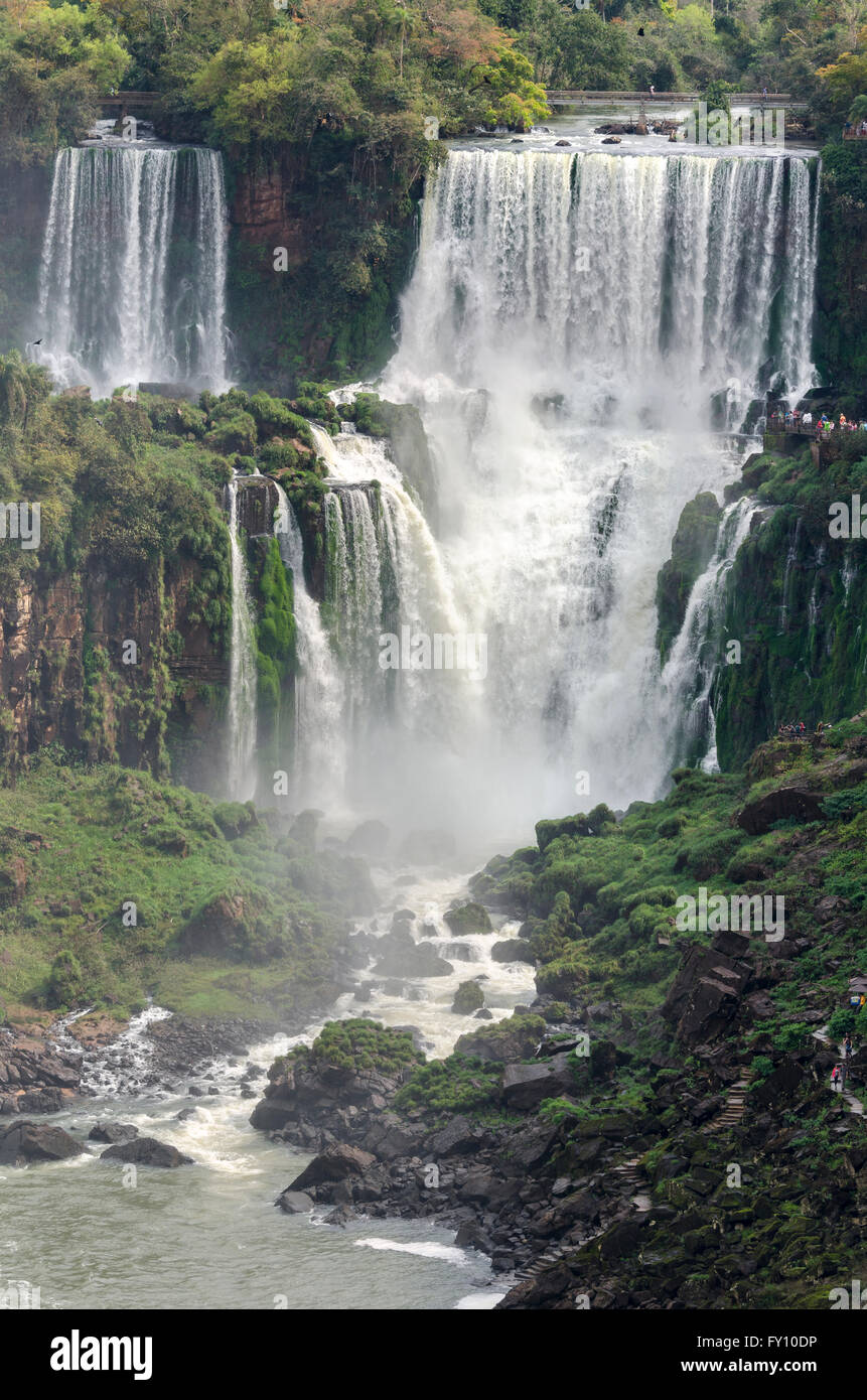 waterfall Iguacu Falls in Brazil and Argentina Stock Photo - Alamy