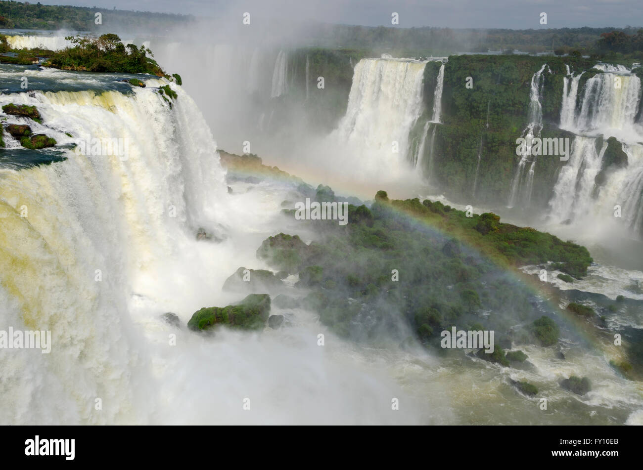 waterfall Iguacu Falls in Brazil and Argentina Stock Photo - Alamy