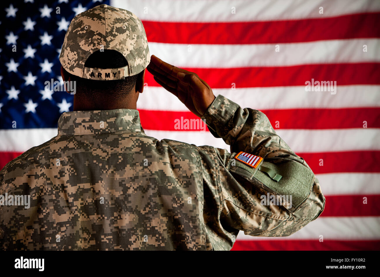 Series with an anonymous African-American soldier on a United States ...