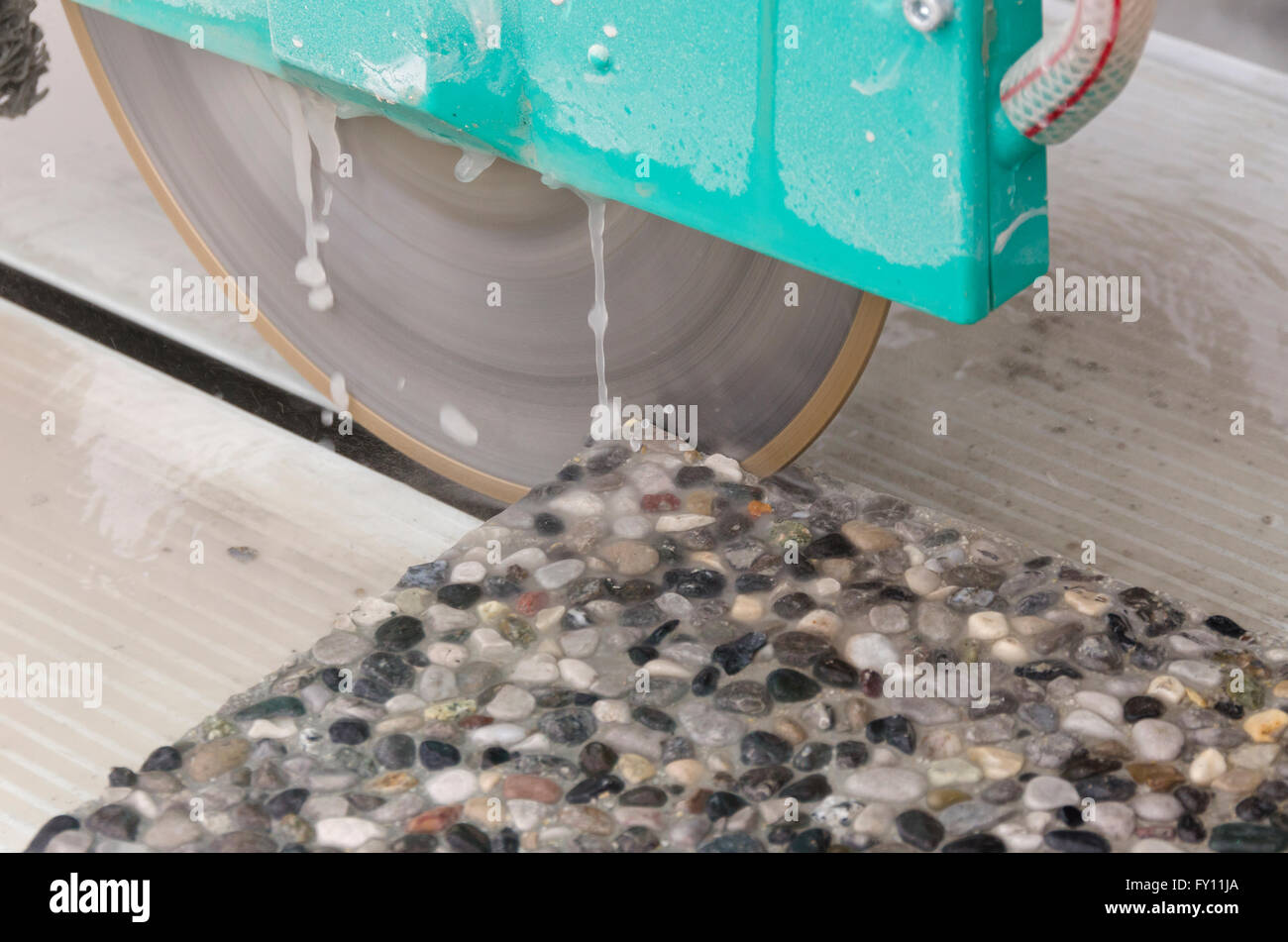 water saw for tiles on a building site Stock Photo - Alamy
