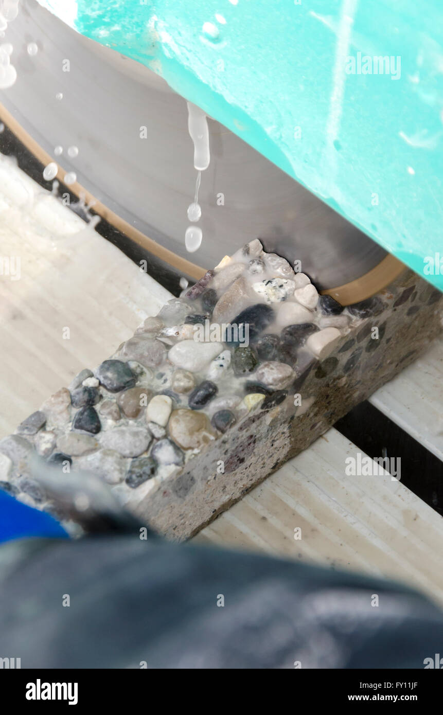 water saw for tiles on a building site Stock Photo - Alamy