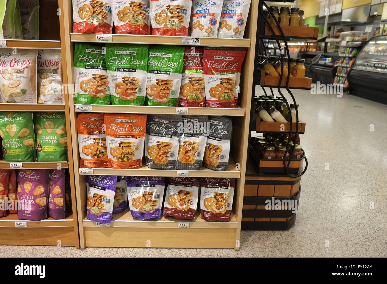 Well stocked shelves of in a supermarket in Florida, April 2016 Stock ...