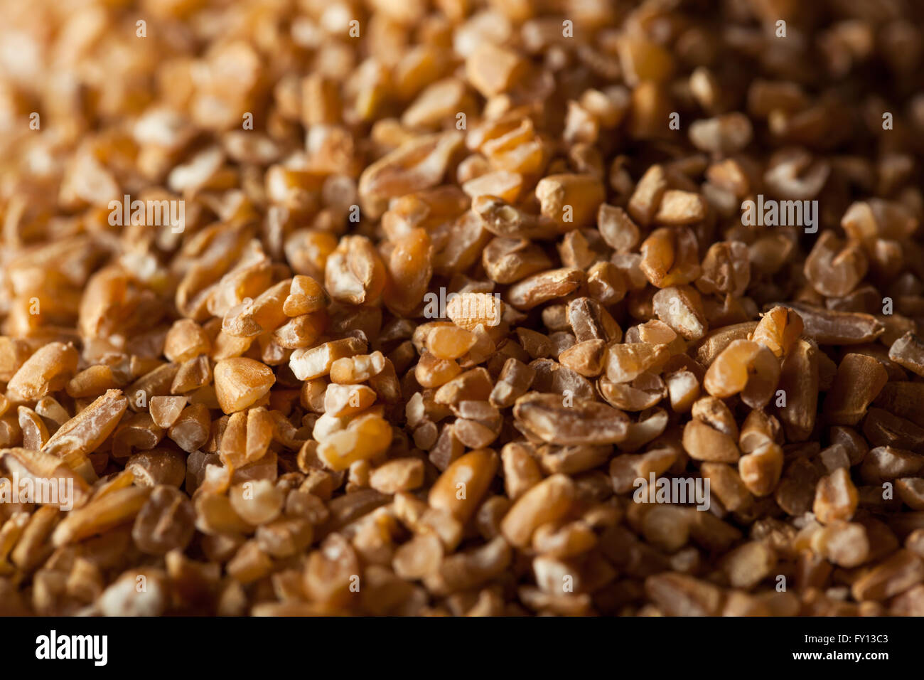 Raw Organic Whole Grain Cracked Wheat Ready to Use Stock Photo - Alamy