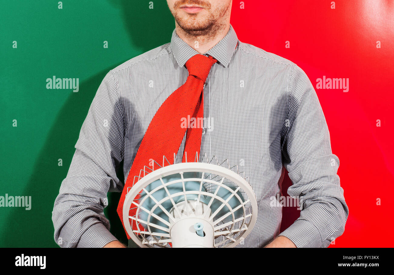 Sweaty person fan hi-res stock photography and images - Alamy