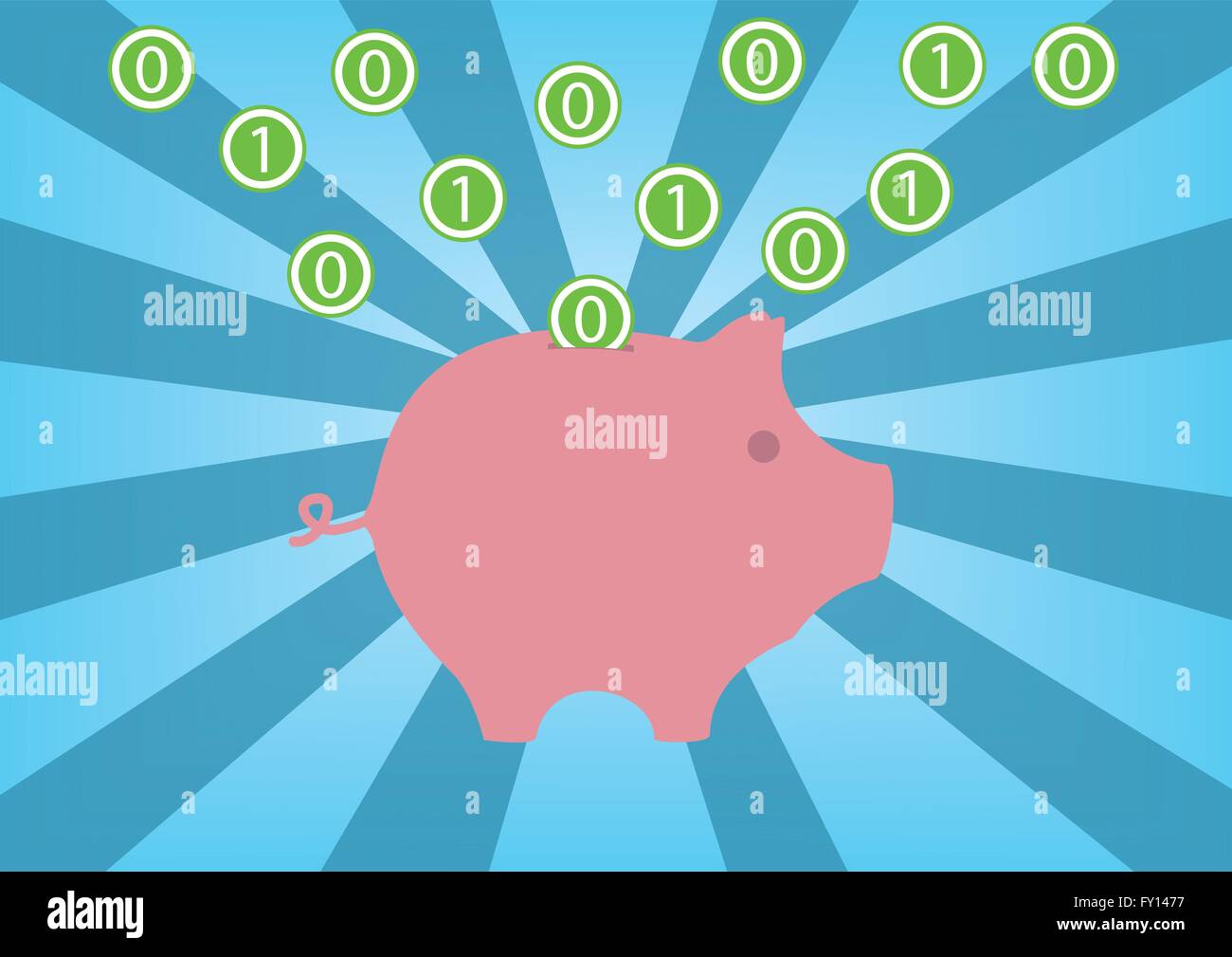 Digital digitization tech icon Stock Vector Images - Alamy