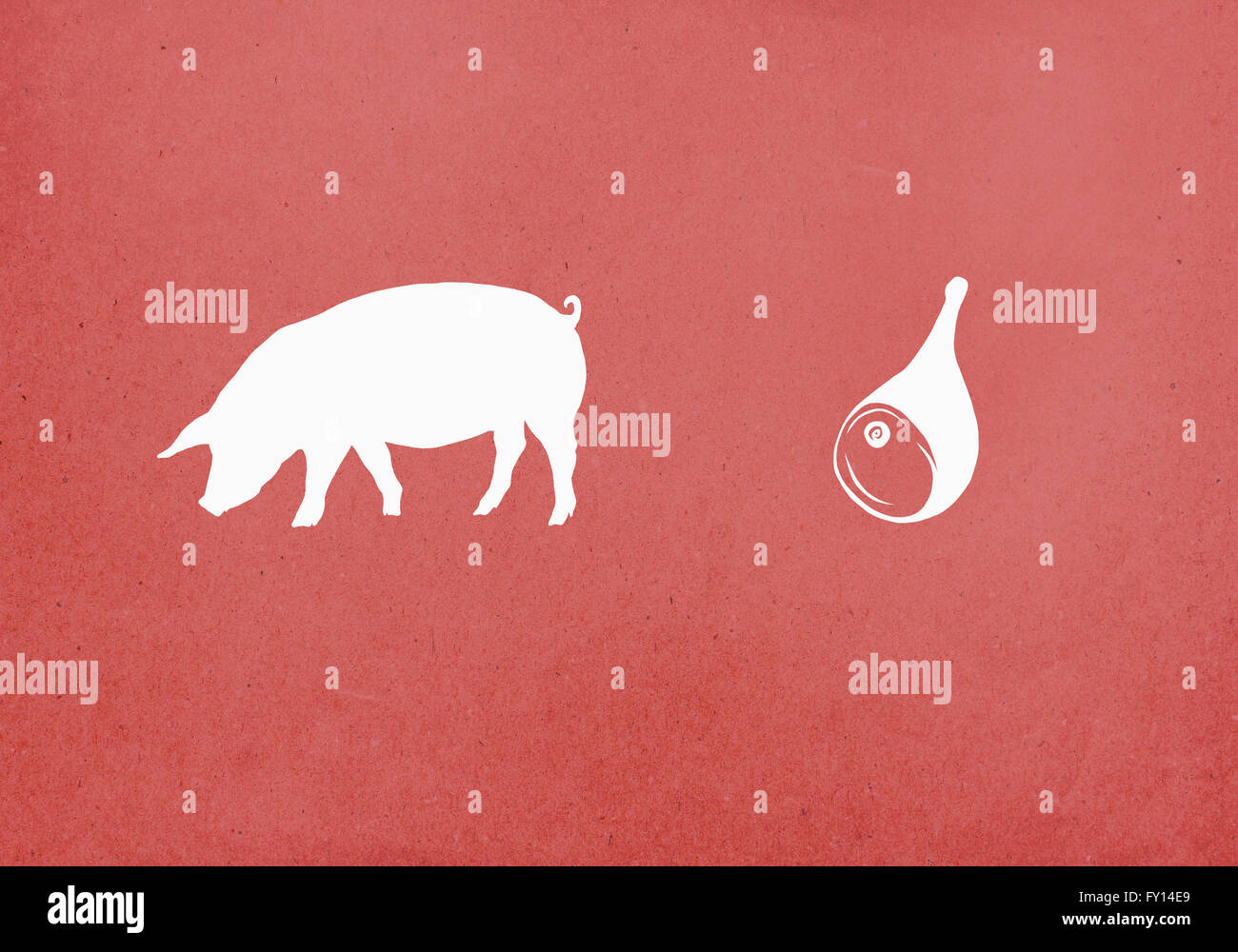Pig illustration meat hi-res stock photography and images - Alamy