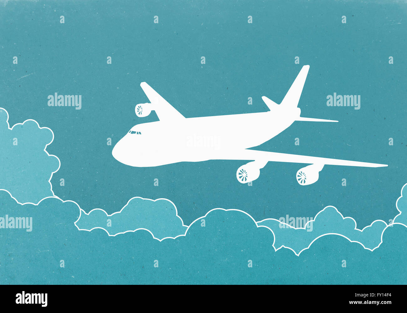 Airplane with cloud hi-res stock photography and images - Alamy