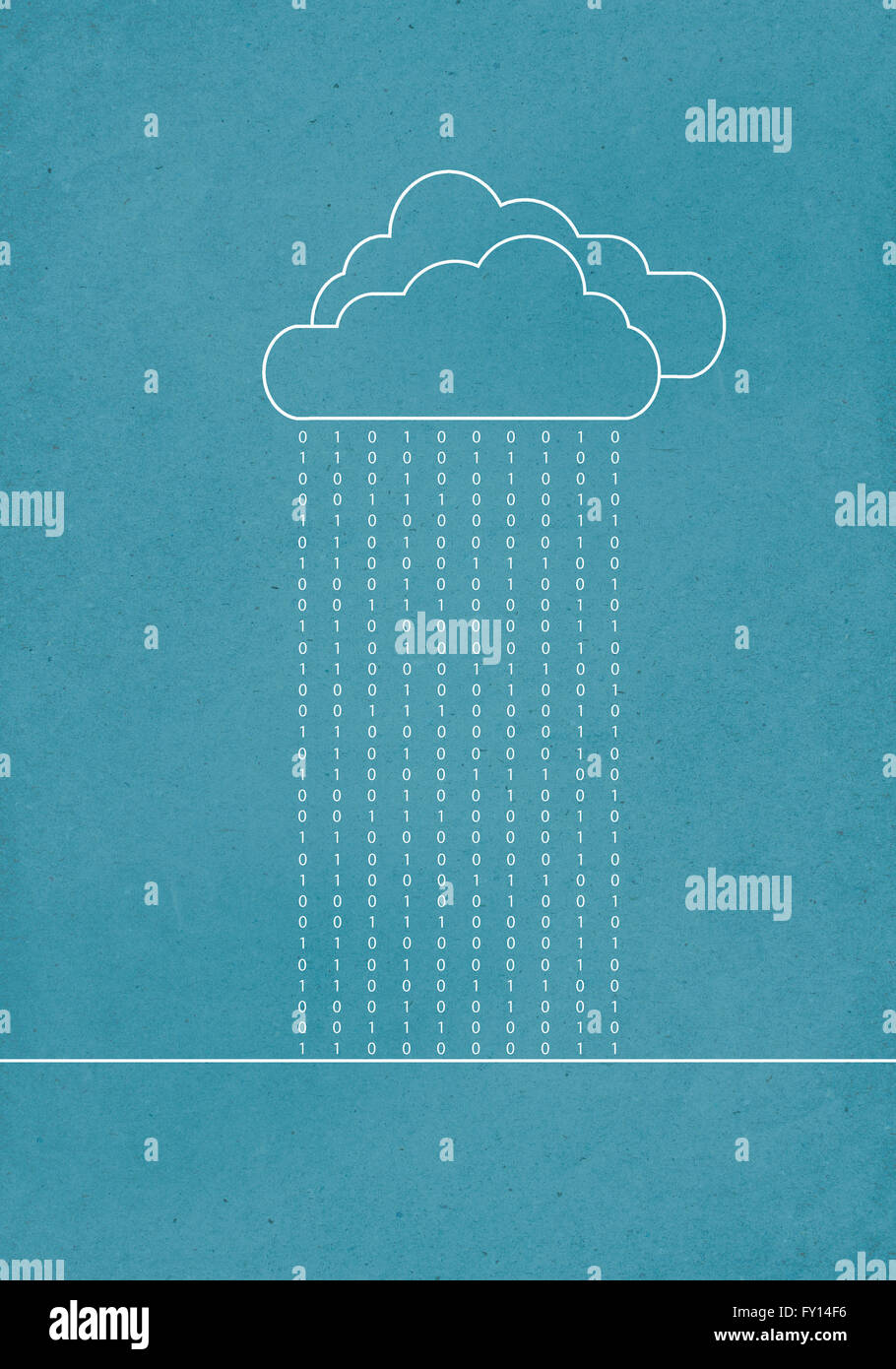 Cloud computing against blue background Stock Photo - Alamy