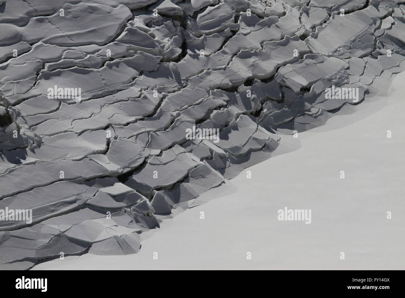 Full frame shot of frozen reservoir during winter Stock Photo - Alamy