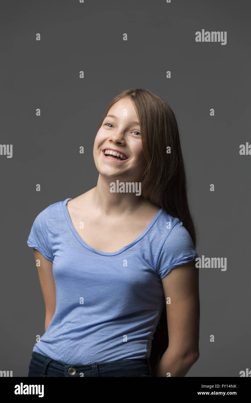 10 to 11 years laughing hi-res stock photography and images - Alamy