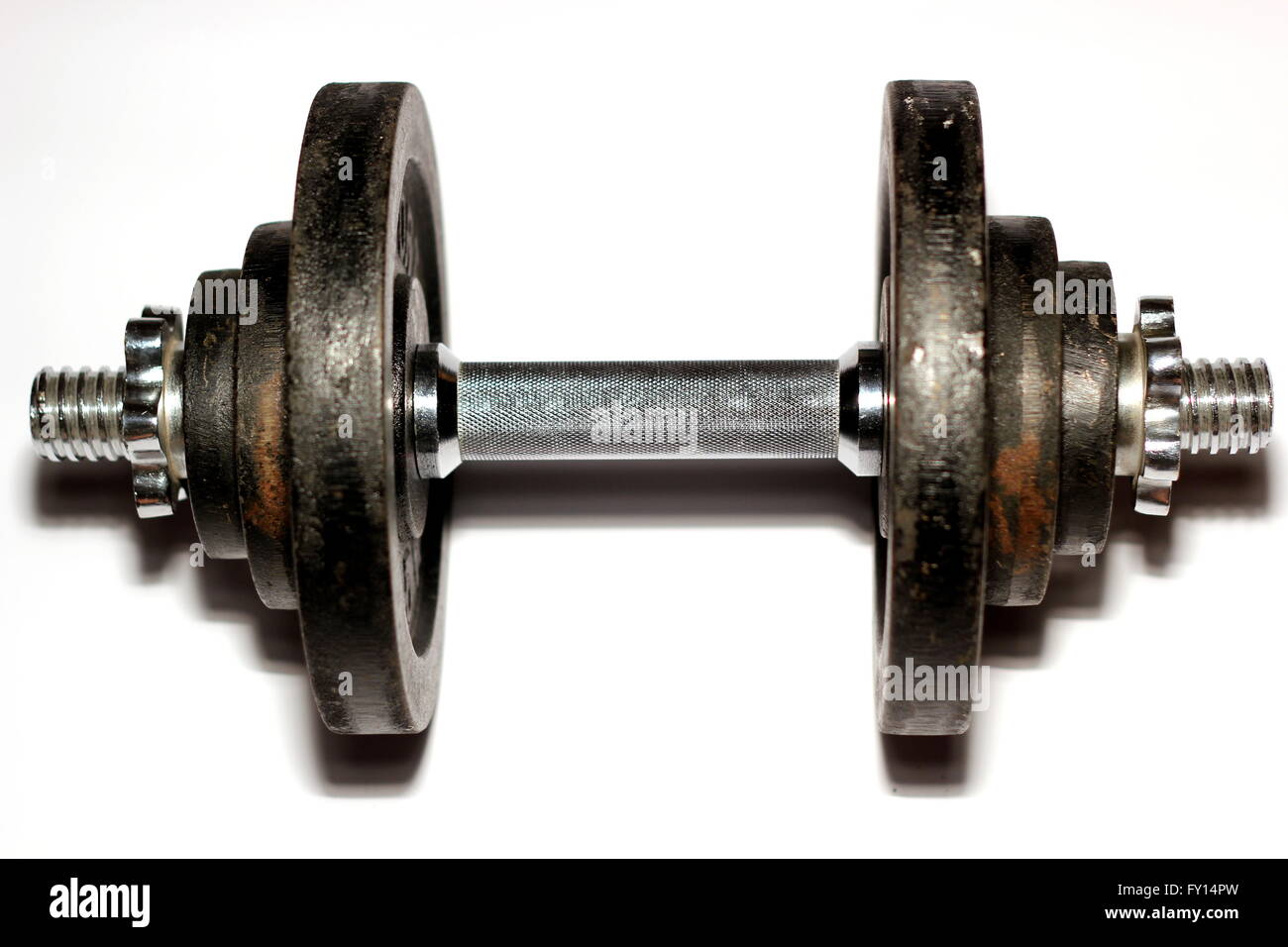 Close up of a dumbbell Stock Photo - Alamy
