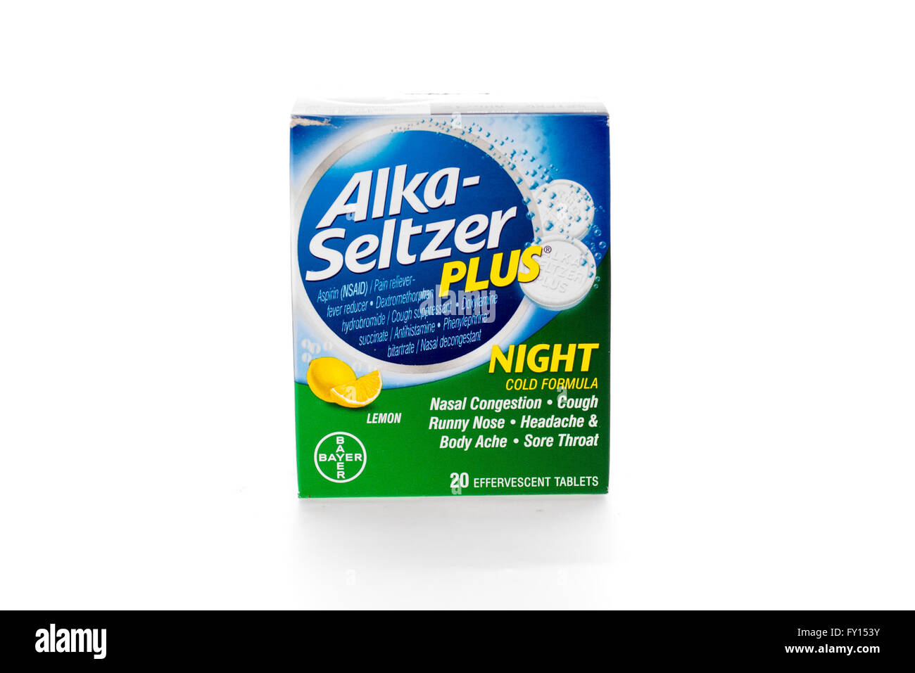 Winneconne, WI - 9 February 2015: Package of Alka-Seltzer Plus night ...