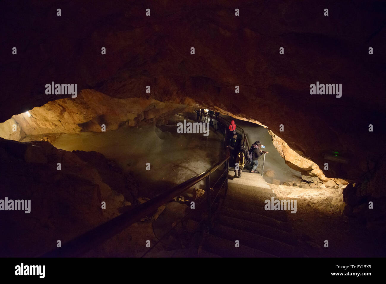 The Dachstein Ice cave in Obertraunen, Salzkammergut, Austria Stock ...
