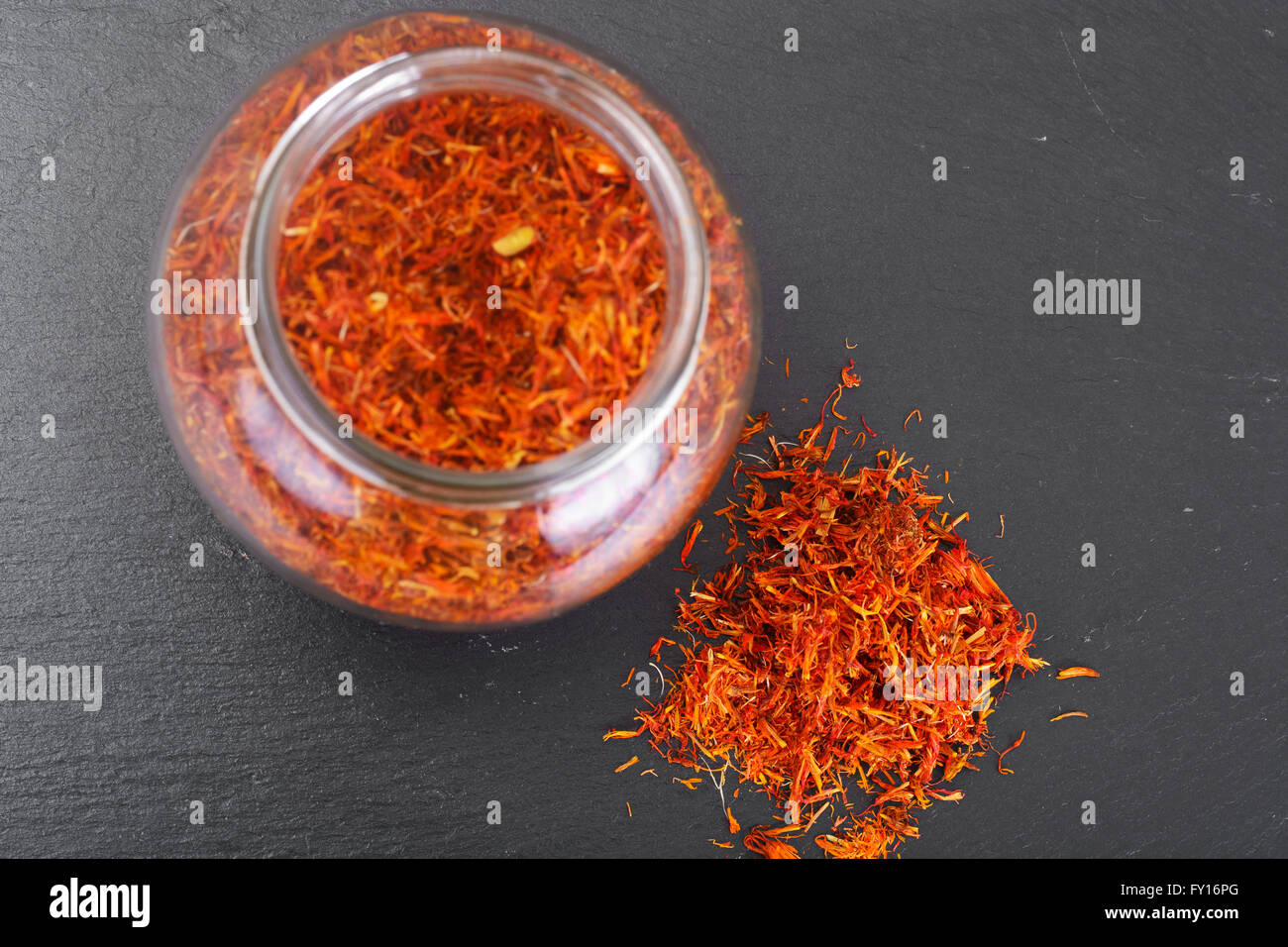 Seasoning for cooking healthy food: Saffron Stock Photo - Alamy