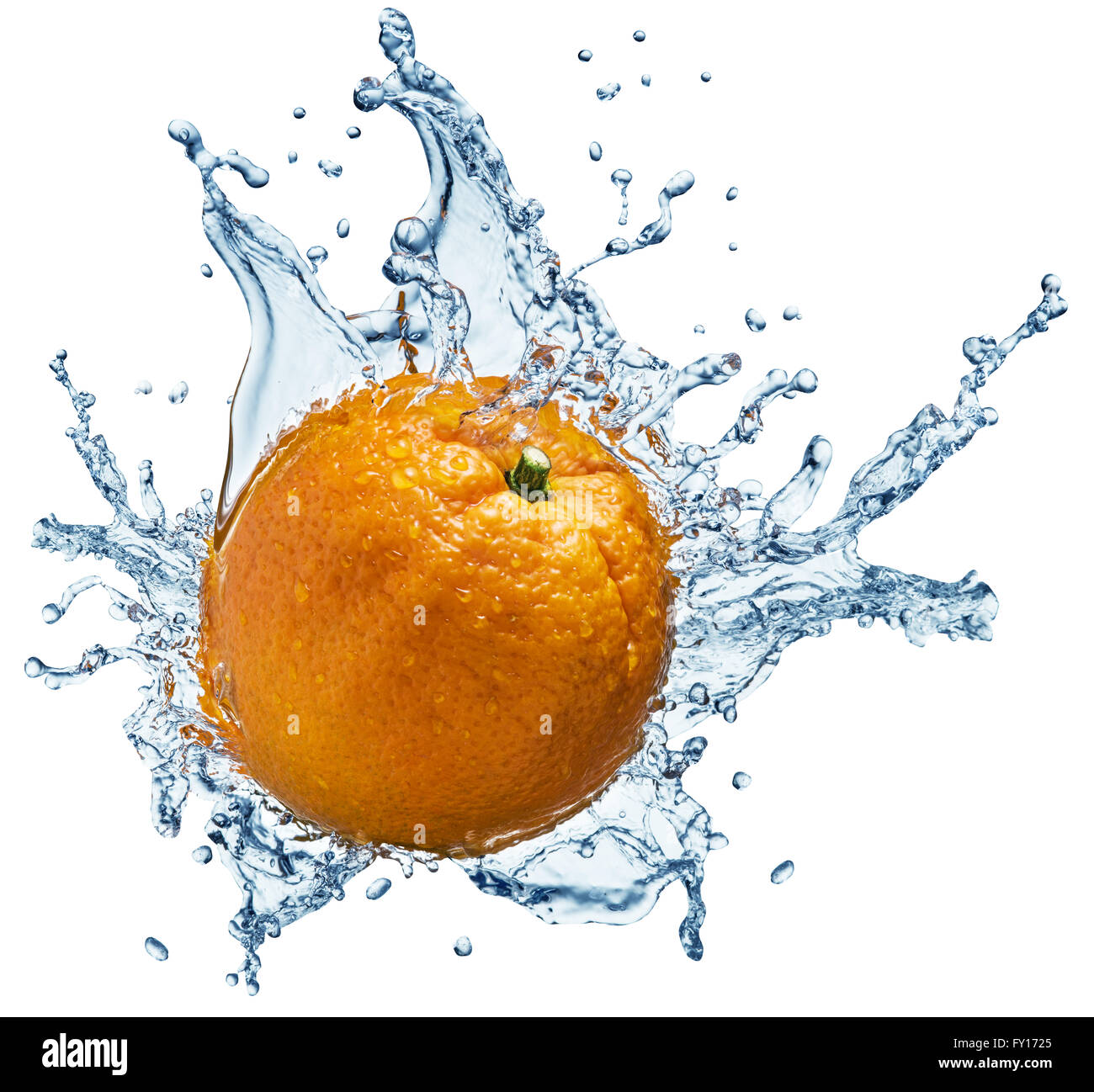 Orange Splash In Water