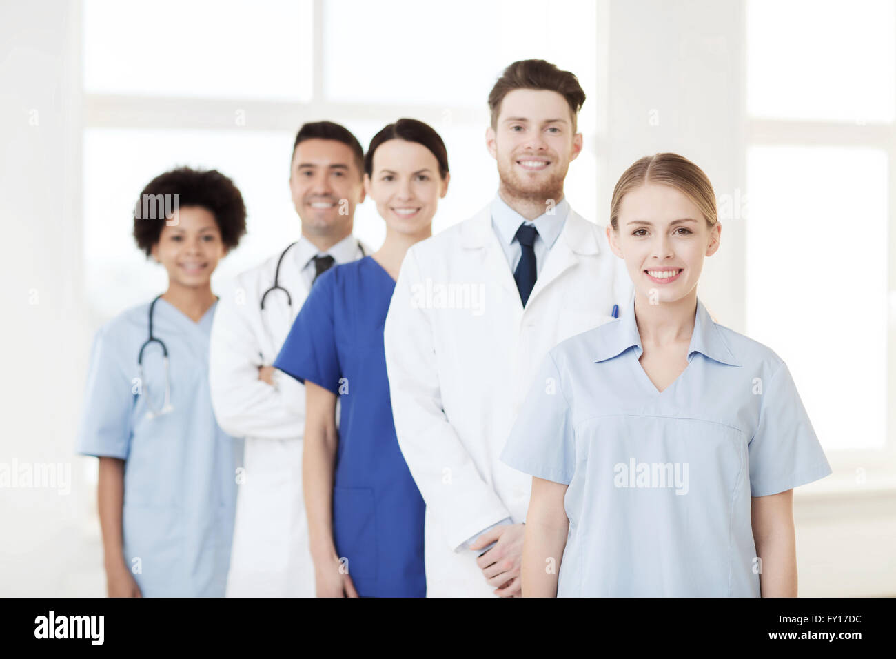 group of doctors and nurses at hospital Stock Photo - Alamy