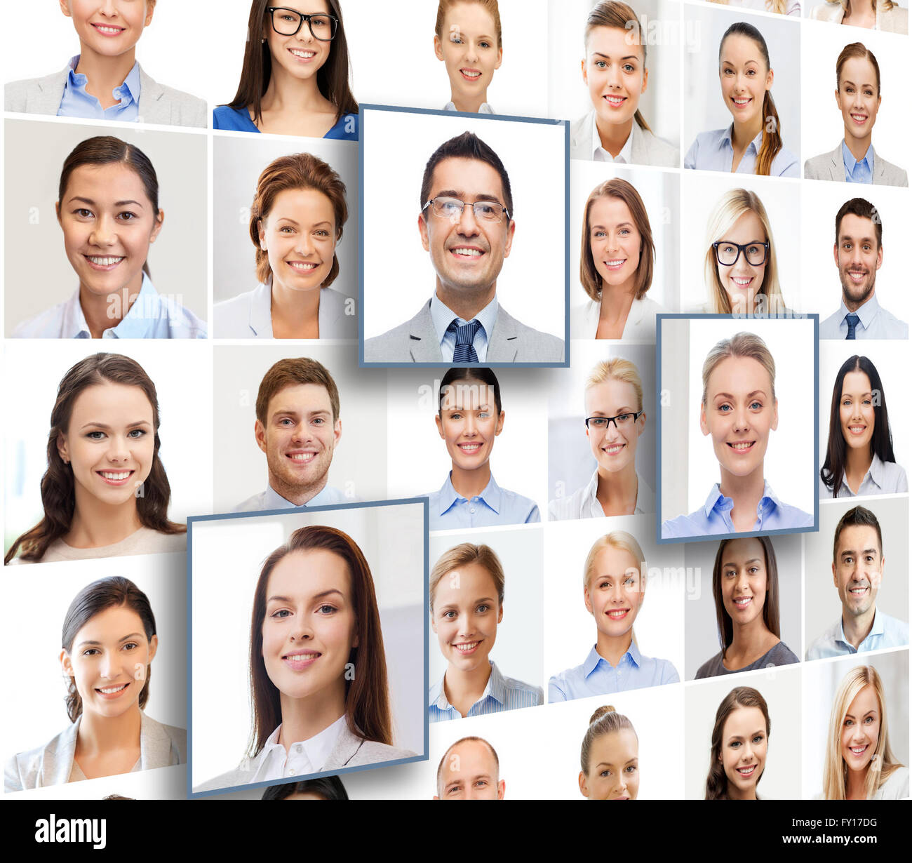 Collage business people portraits hi-res stock photography and images ...