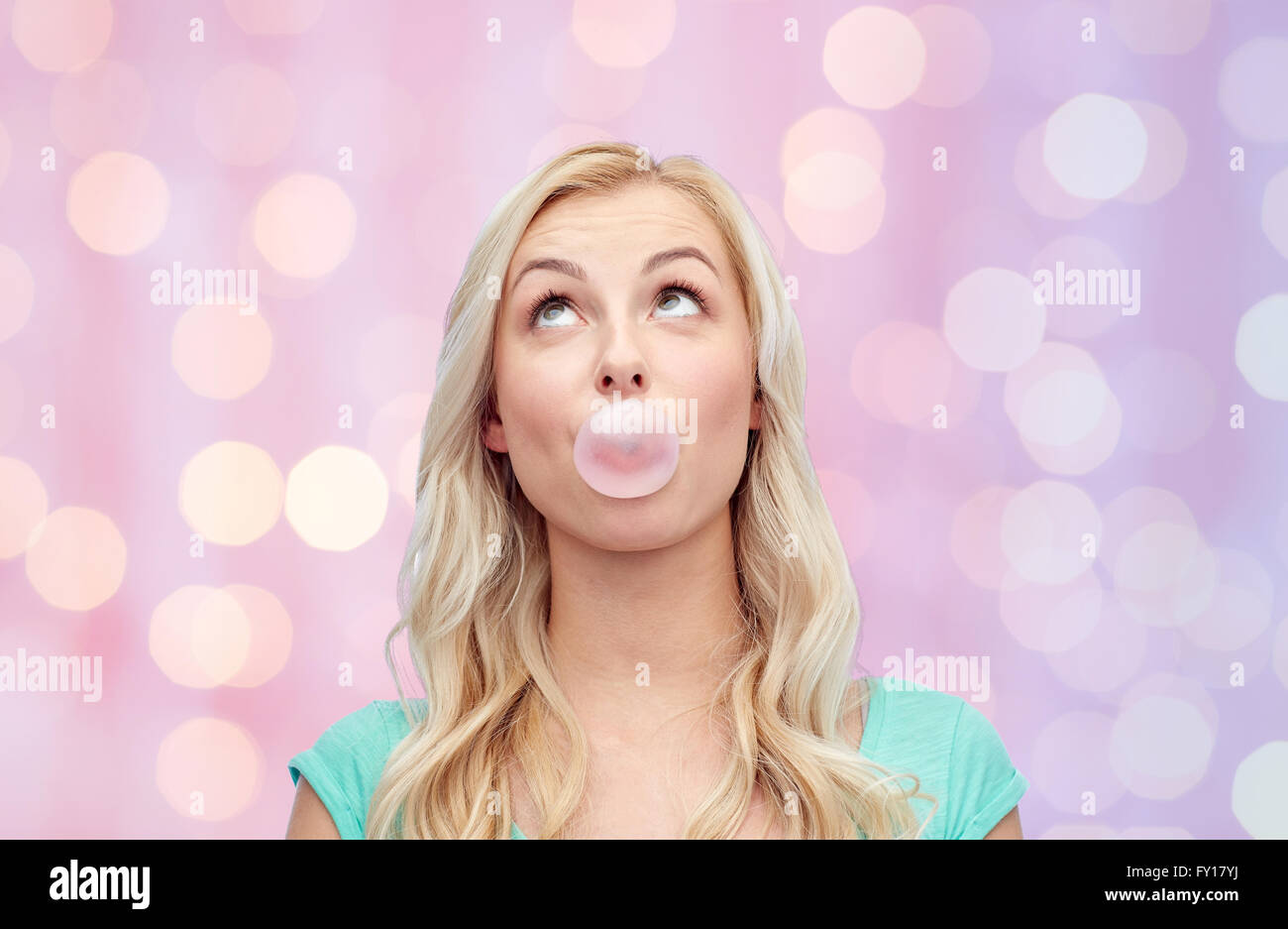 Chewing gum bubble hi-res stock photography and images - Alamy
