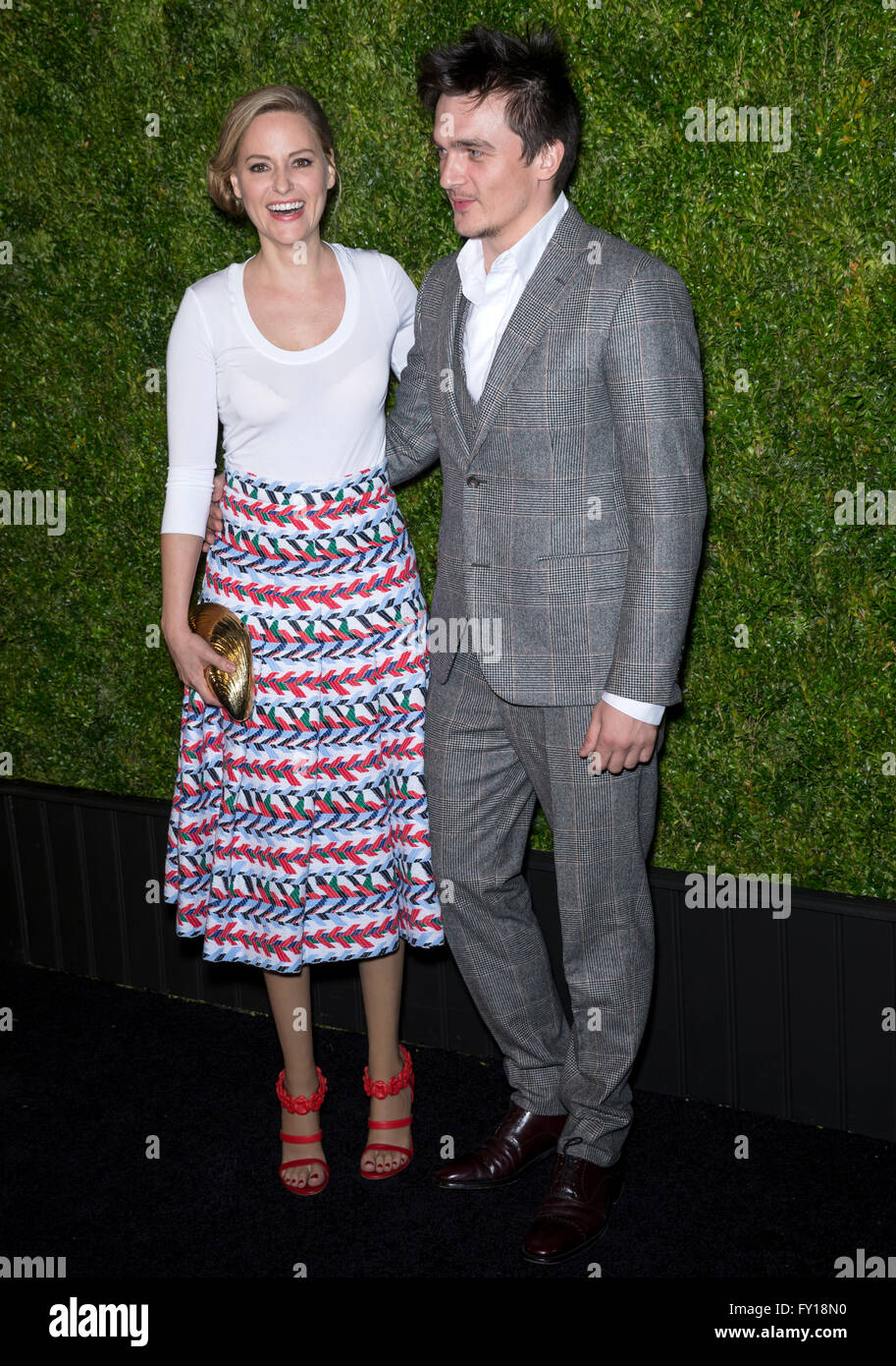 New York, USA. 18th April, 2016. Athlete Aimee Mullins and actor Rupert ...