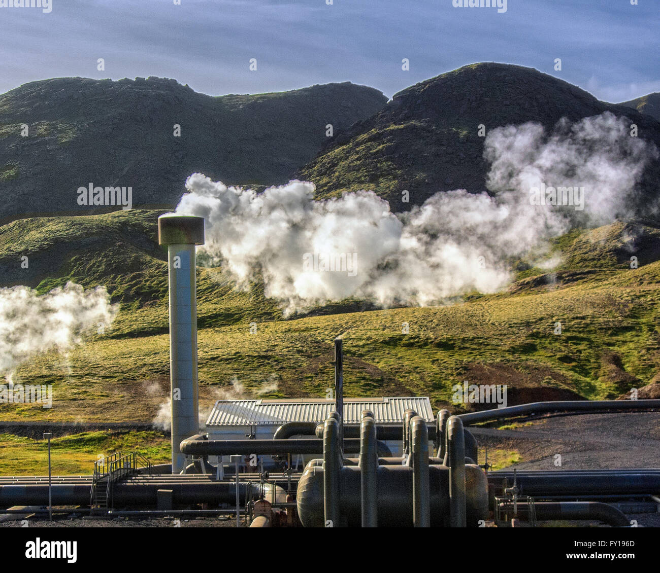 Hellisheidi geothermal power station in hi-res stock photography and ...
