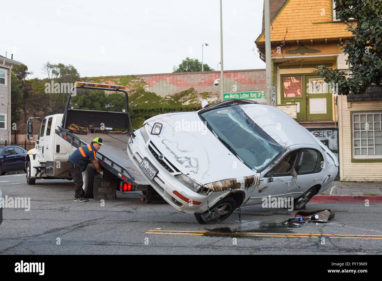Flipped vehicle hi-res stock photography and images - Alamy