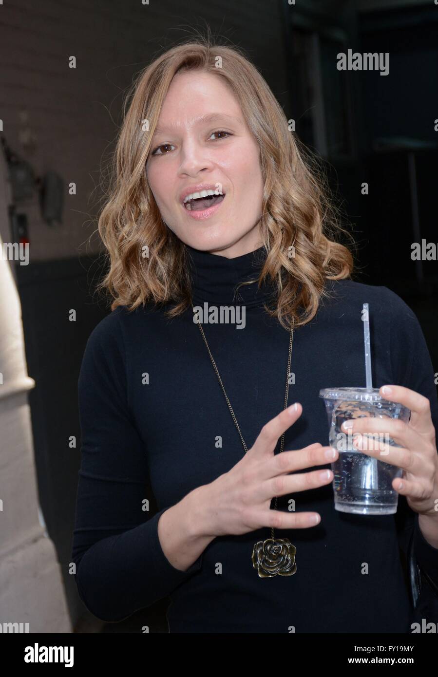 New York, NY, USA. 19th Apr, 2016. Amy Ferguson out and about for ...