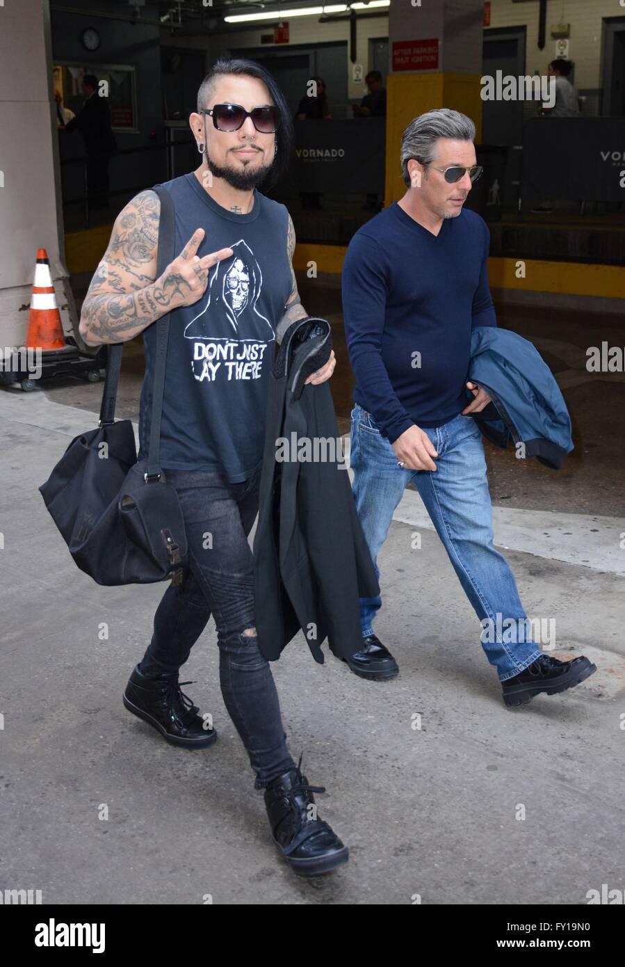New York, NY, USA. 19th Apr, 2016. Dave Navarro, Todd Newman out and ...