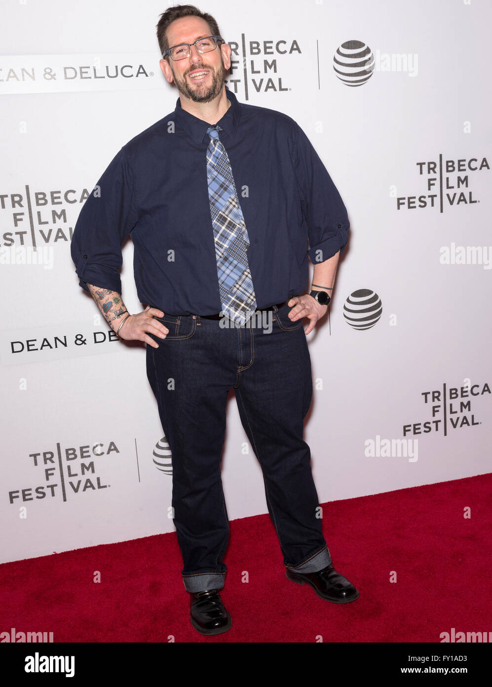 New York, USA. 19th April, 2016. Writer Damian Holbrook attends the ...