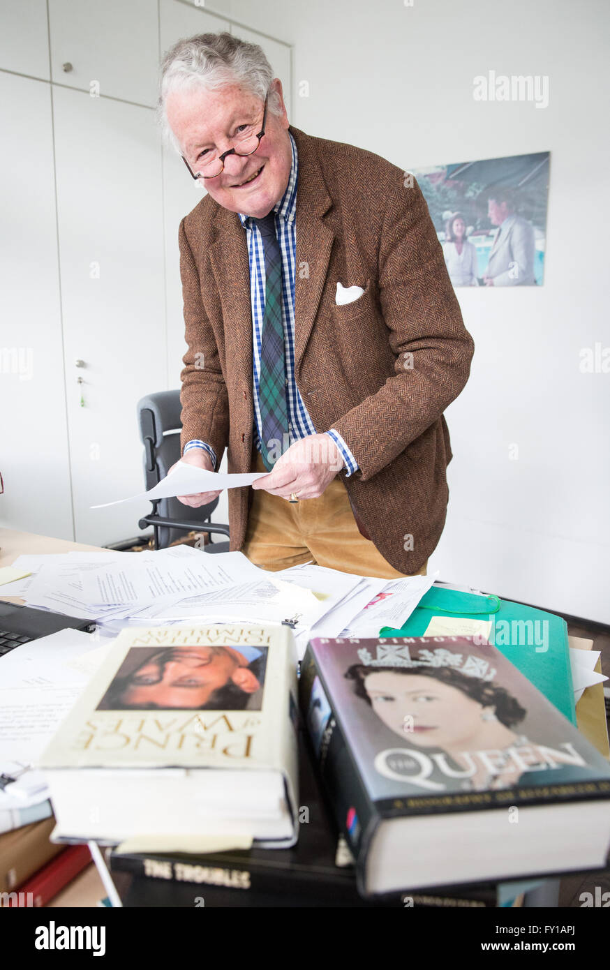 Hamburg, Germany. 7th Apr, 2016. Royalty expert Rolf Seelmann-Eggebert ...